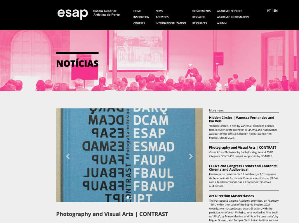 ESAP ANNOUNCES THE CONTRAST PROJECT: MULTIDISCIPLINARY ARTISTIC NETWORK ...